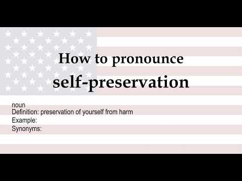self preservation