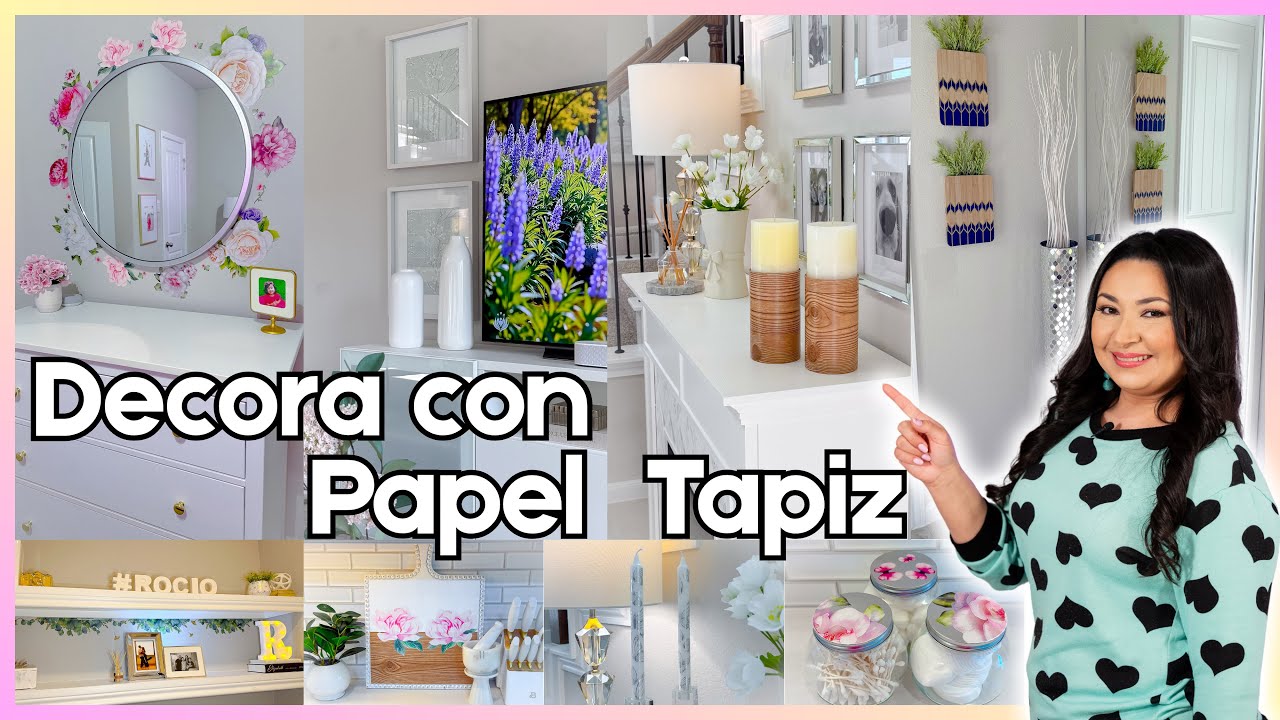 Decorate with $1 Wallpaper / Peel and Stick DIYs