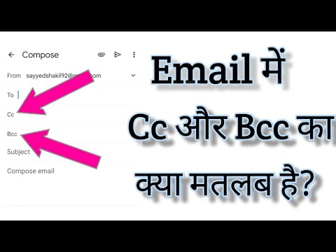 What is CC and BCC in Email in Hindi | Email Me CC aur BCC Kya Hota Hai ? @anamlogic4557