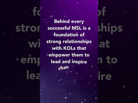 Medical Science Liaison Training: The Impact of Key Opinion Leader engagement