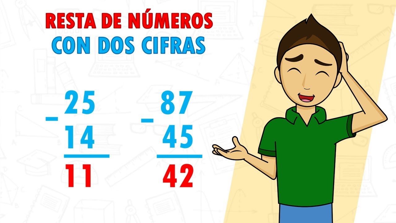 SUBTRACTING TWO-DIGITAL NUMBERS - Super easy - For beginners
