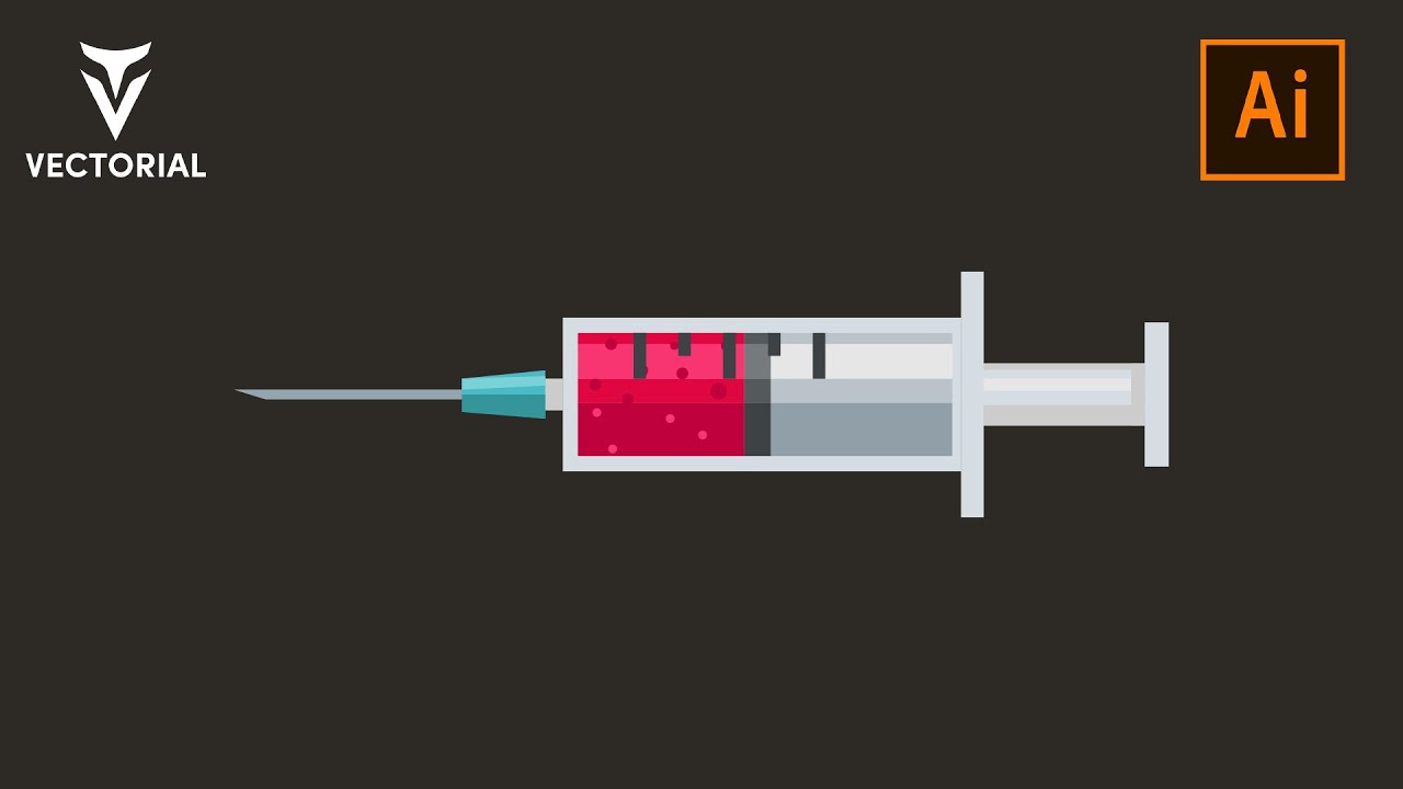 Syringe tutorial in Adobe Illustrator 2020