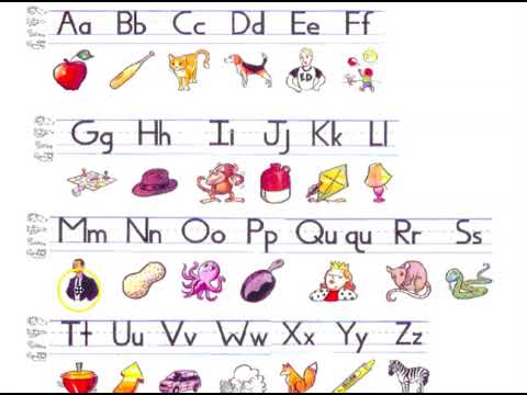 Say the Alphabet - Fundations Alphabet Strip