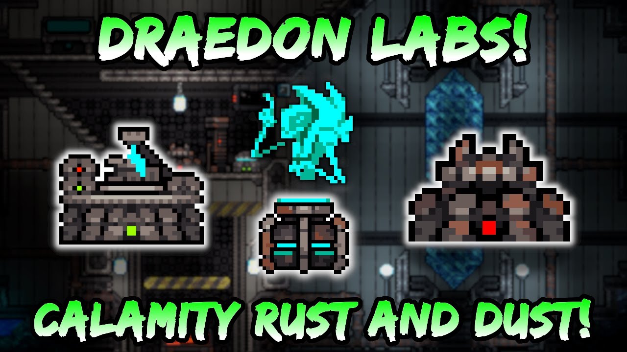 NEW Draedon Arsenal Labs - Terraria Calamity Rust & Dust World Generation Structures (Update 1.4.5)