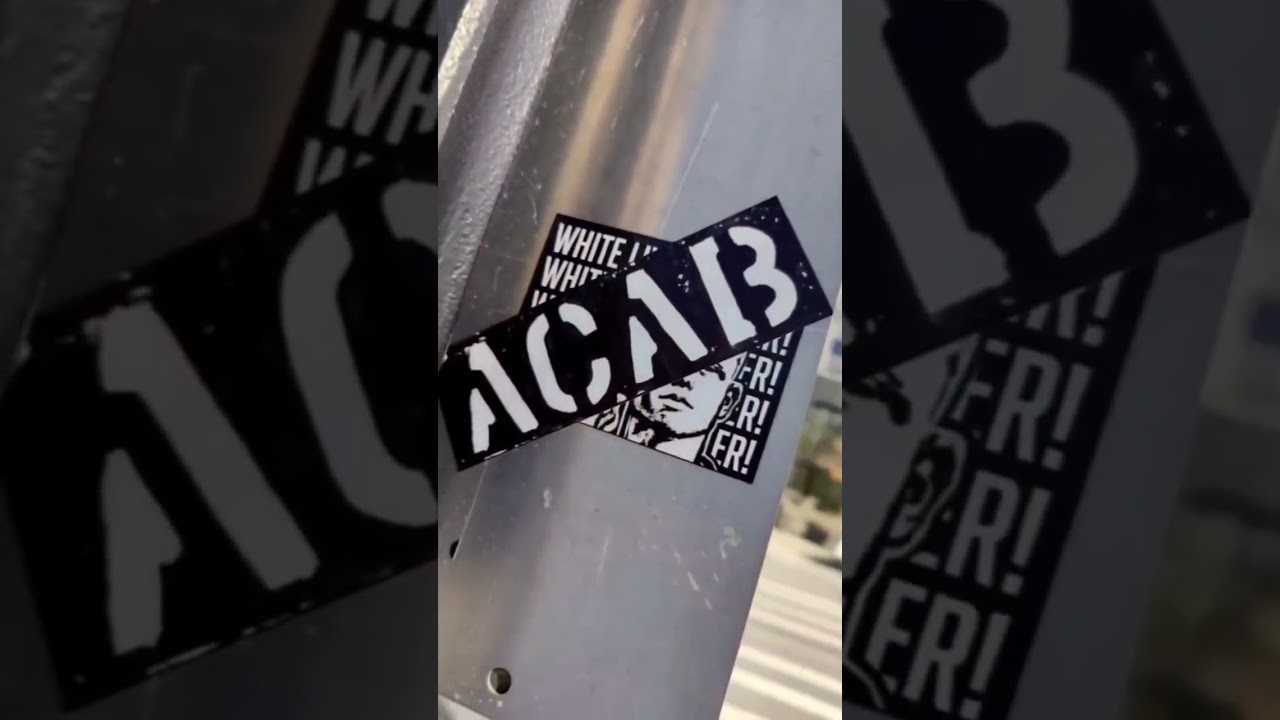 Covering up fash propaganda in #NYC with #ACAB #stickers
