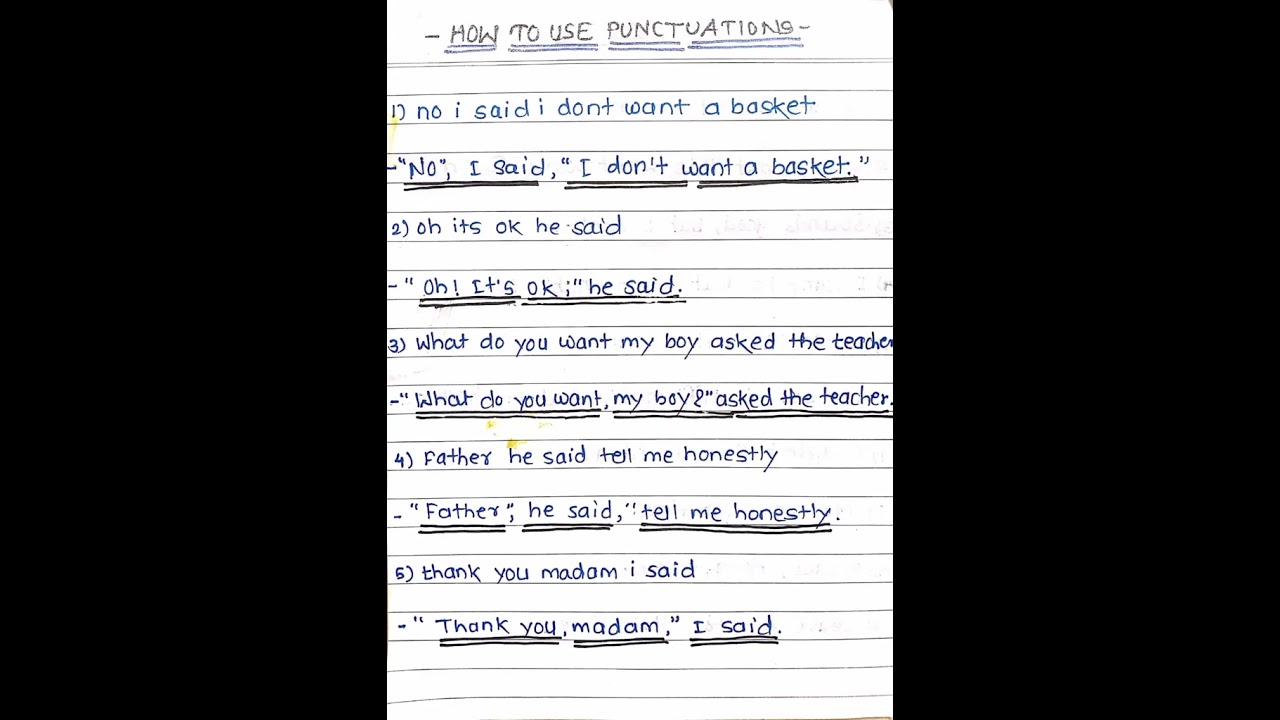 punctuations #10thclass #english #grammar