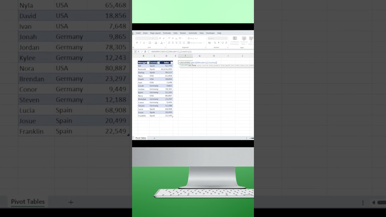 Excel Guide: Master GROUPBY to Replace Pivot Tables