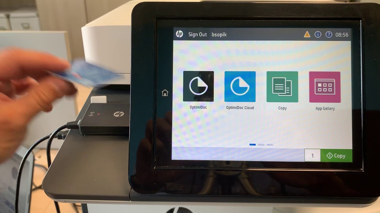 OptimiDoc - HP JetAdvantage Link Card Authetication