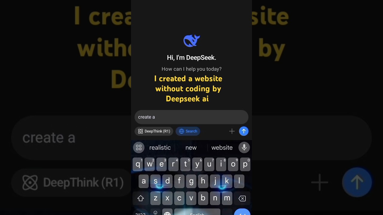 Create website without coding in Deepseek ai #ai #deepseek #coding