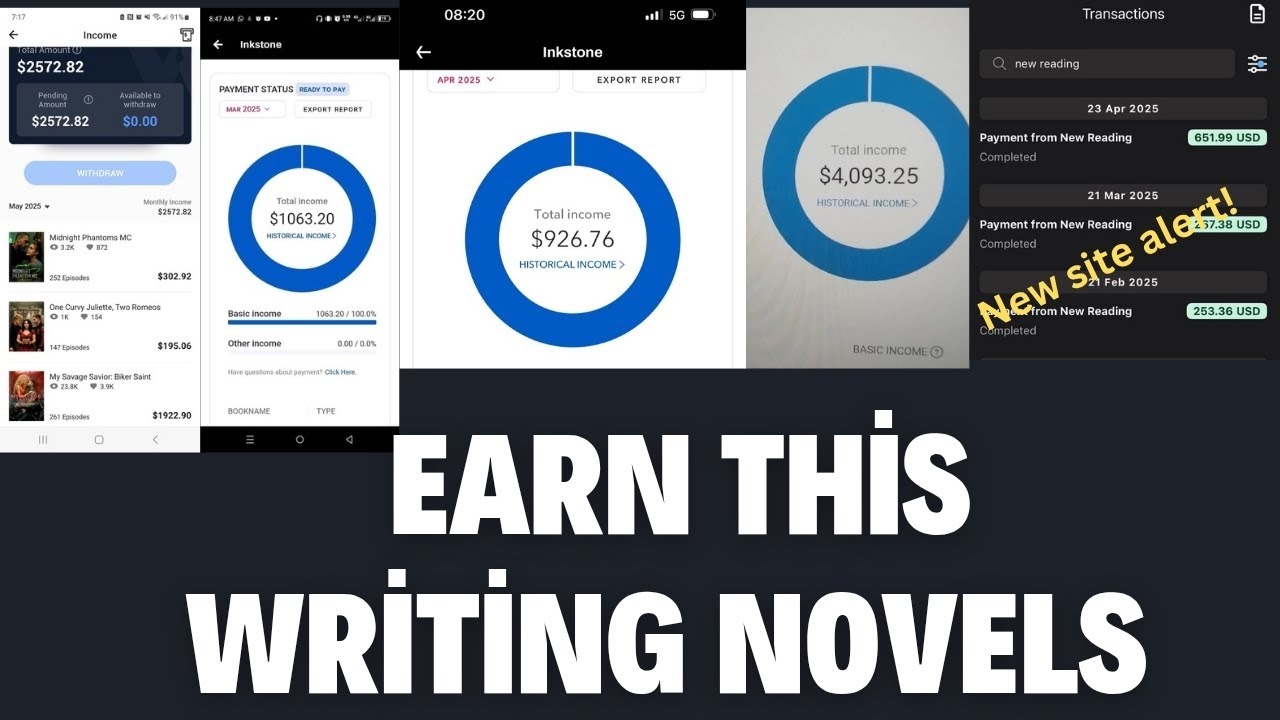 Join me 😎let's yap about writing novels and getting paid in dollars. New site alert! 2500$ monthly 