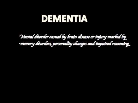 How to Pronounce DEMENTIA