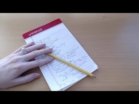 ASMR Binaural ear-to-ear whisper with random words and some writing