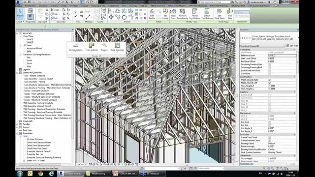 Modeling & Documenting Metal Framing Structures in Revit (All Manufacturers)
