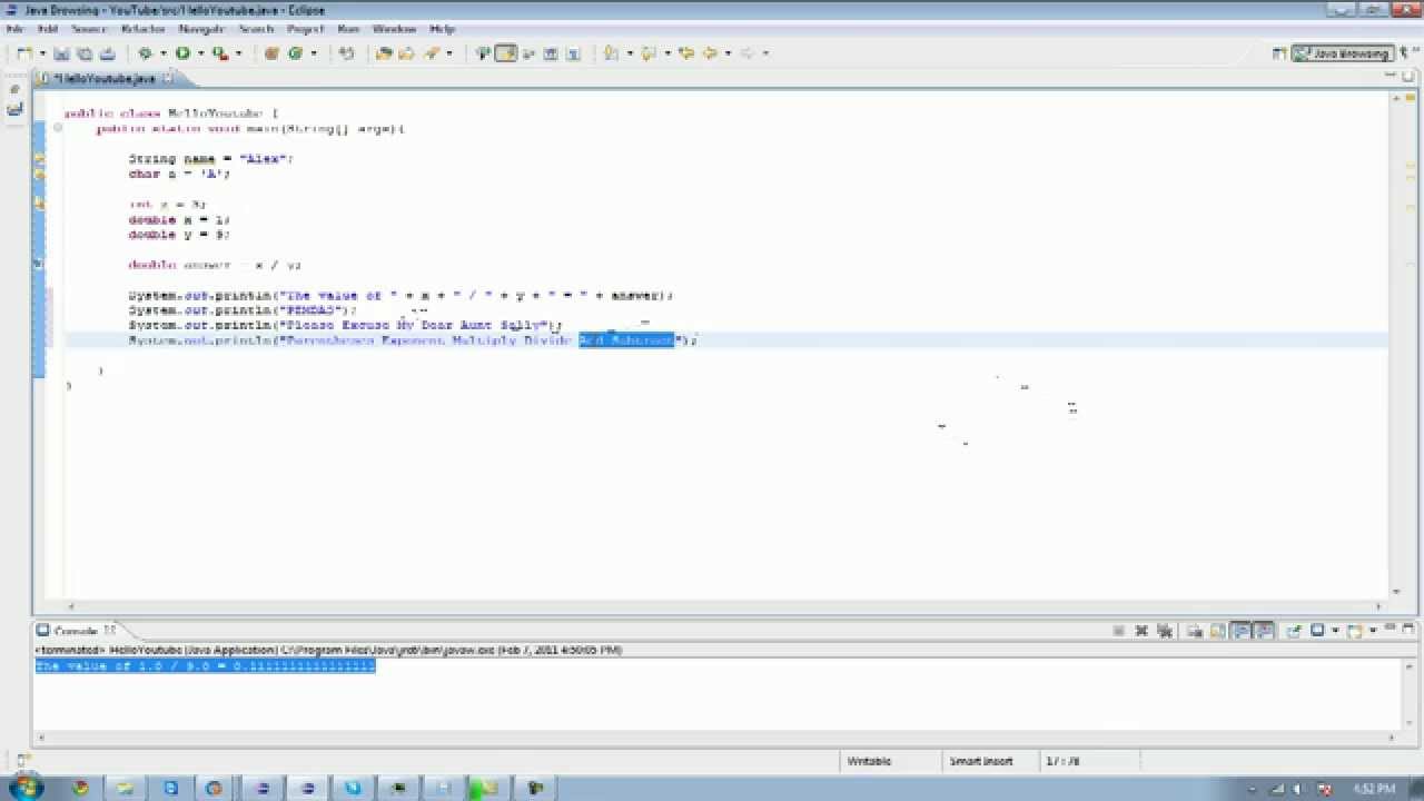 Java Programming Tutorial 5: Double It
