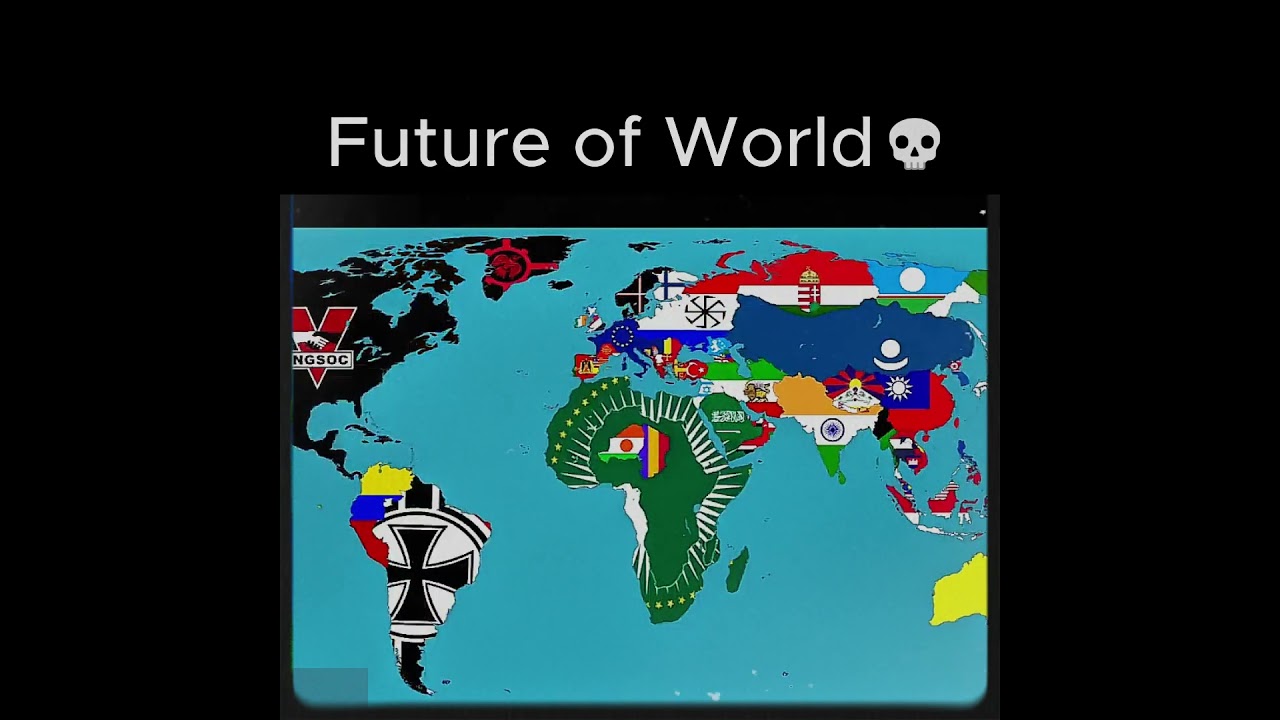 The Future of the World in Flags #shorts #history #geography #future #map #geographythroughmaps #ww3