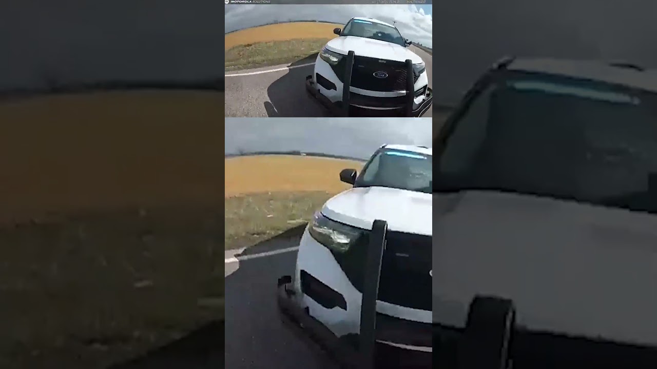 Stolen beer truck smashes into patrol car during chase