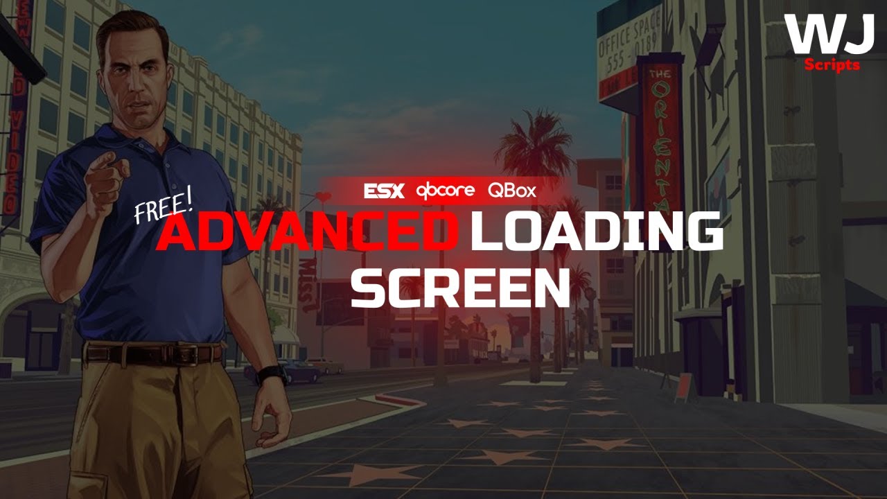 FREE Advanced Loading Screen for FiveM (ESX / QBCore / QBox)