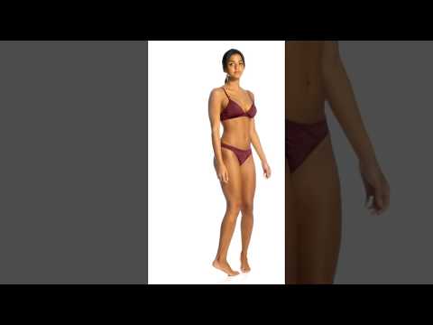 Bikini Lab Em Bossy Banded Triangle Bikini Top | SwimOutlet.com