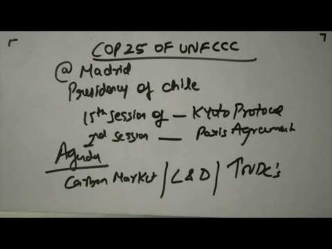 COP 25 UNFCCC for upsc