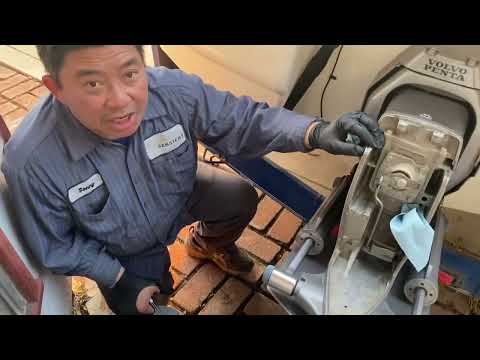 How to change Volvo penta lower unit gear oil