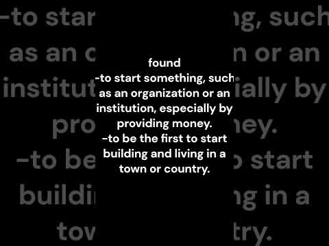 found meaning and pronunciation
