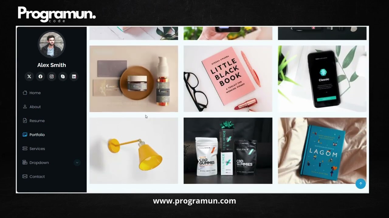 iPortfolio Responsive Bootstrap 5 Portfolio Website Template