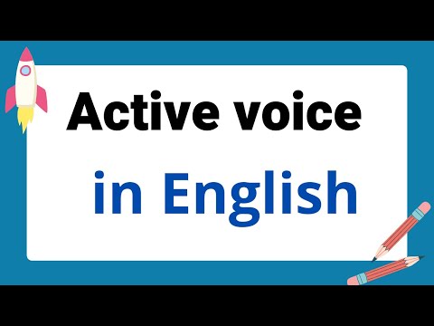 Active voice in English