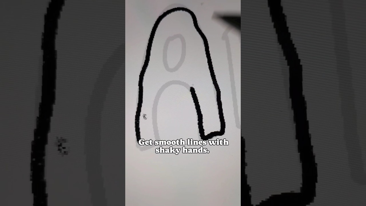 How to get smoother lines with shaky hands in Krita 🎨🖌 #art #artist #artwork #digitalart #tutorial