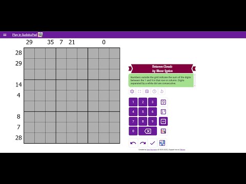 [Fog of War Sudoku Series] #42 "Between Clouds" by Meow Lepton