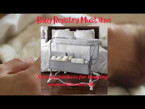 Baby Registry Must Have : Ingenuity Dream & Grow Bedside Baby Bassinet 2-Mode Crib 0-12 Months
