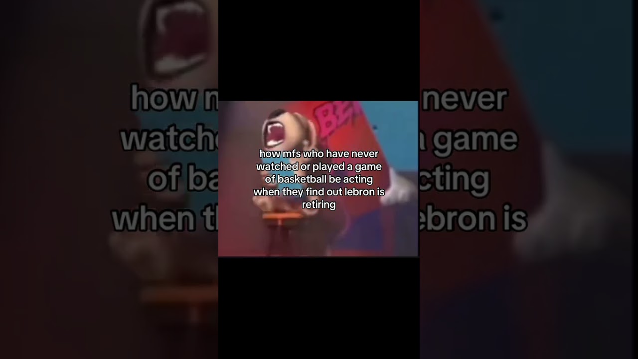 genuinely im gonna cry when lebron retires #funny #relatablememes #basketball #meme #lebron #nba