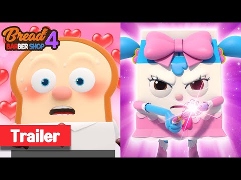 BreadBarbershop4 | ep1,2 Trailer | english/animation/dessert/cartoon