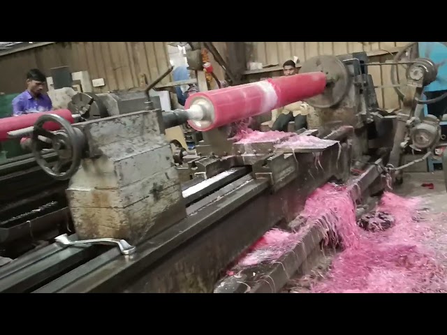 Plywood Industry Rubber Roller - PU Coated Peeling Machine Rubber ...