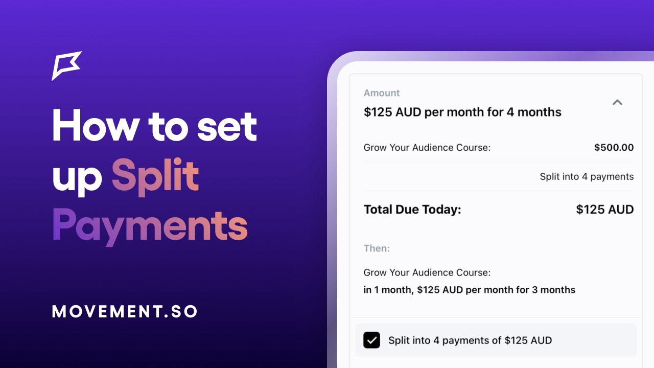 How to set up Payment Plans (Split Payments)