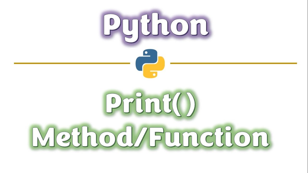 Print( ) Method/ Function in Python | How to use print method in Python | Learners Region