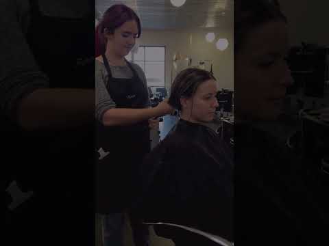 Getting your hair done at a cosmetology school