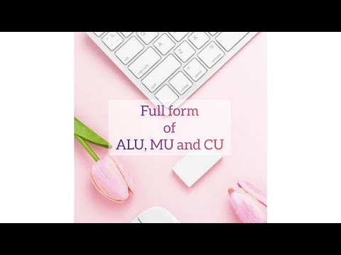Full form of ALU, MU and CU (Full form used in Computer Part 4)#shorts #ytshorts