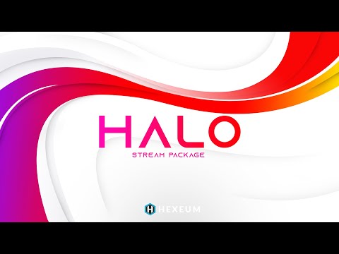 Halo, White Twitch Overlay : Vibrant Stream Package