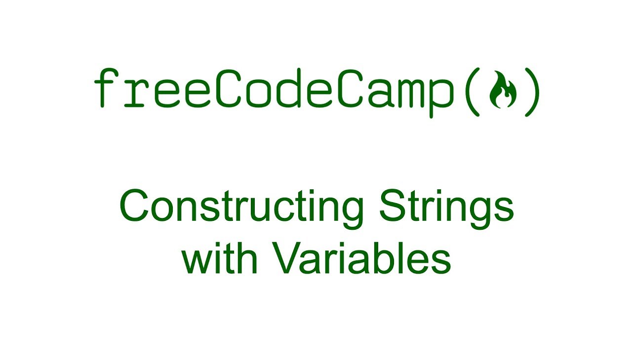 Constructing Strings with Variables - Free Code Camp