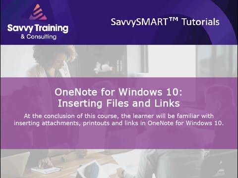 OneNote for Windows 10: Inserting Files and Links