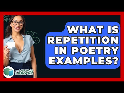 What Is Repetition In Poetry Examples? - The Language Library