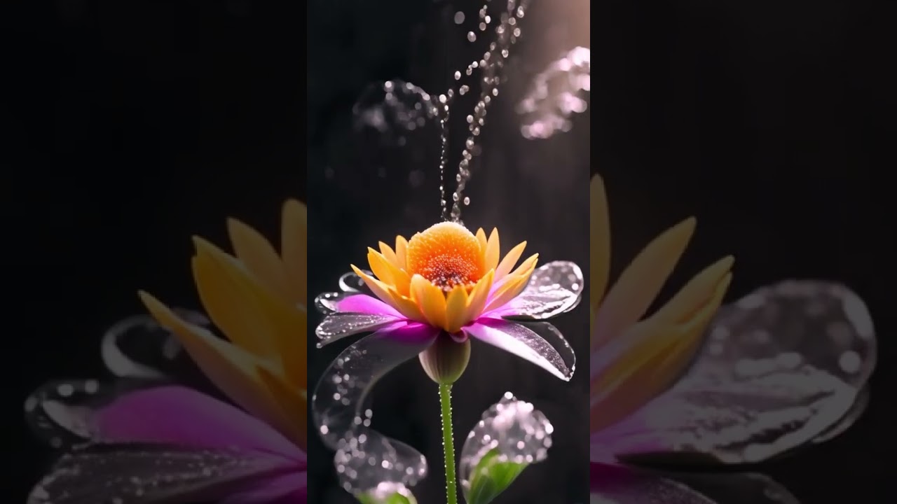 Flower by AI: Exquisite 4K Live Wallpaper  #discoverai #exploreai #aianimation #aiart #aiwallpaper