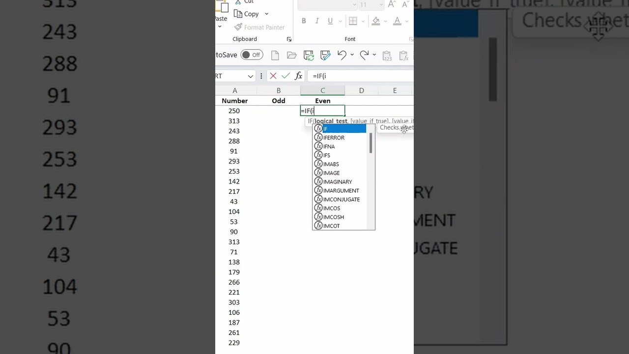 Can You Split Odd & Even Numbers in Microsoft Excel?