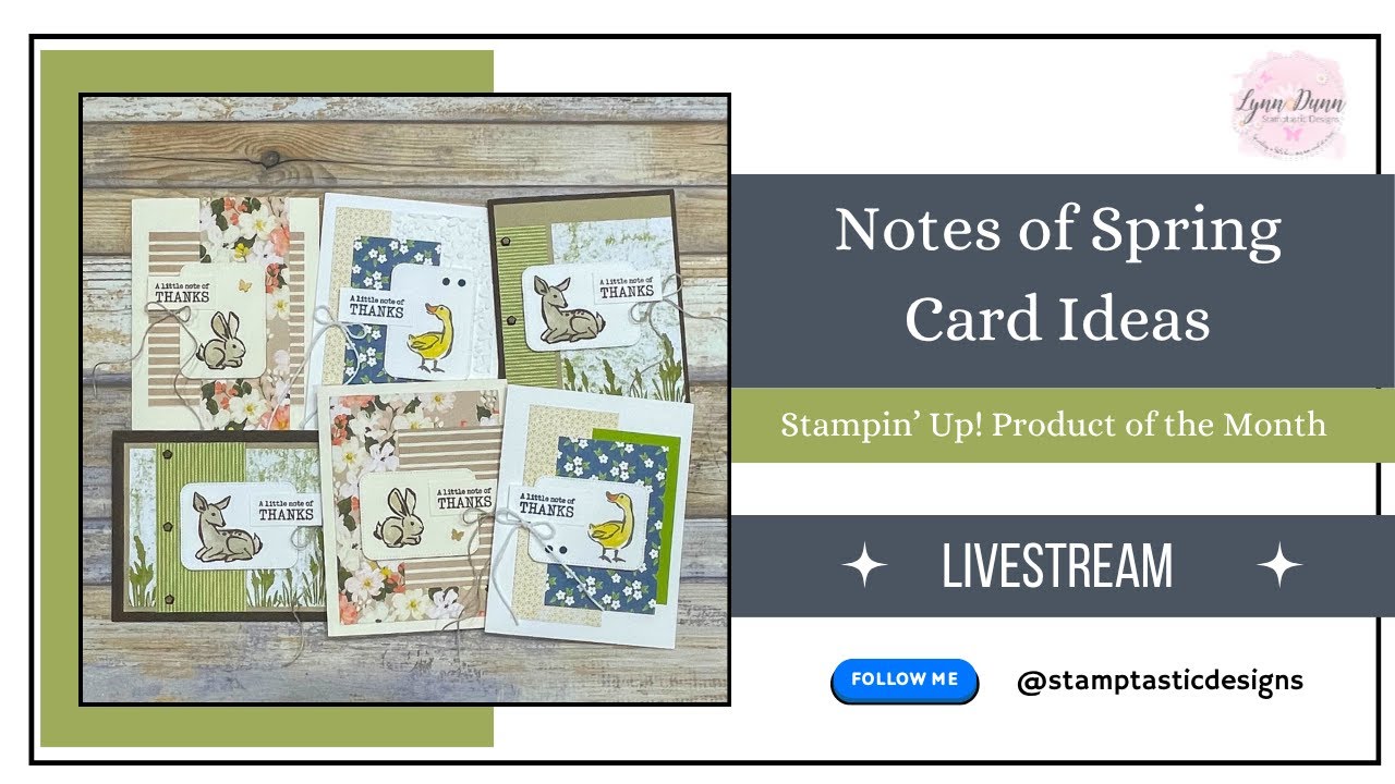 Notes of Spring Card Ideas | Stampin' Up! Product of the Month
