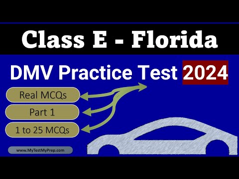 Florida DMV Class E Driver’s Exam! | Full Practice Test 2024 Part 1 #florida