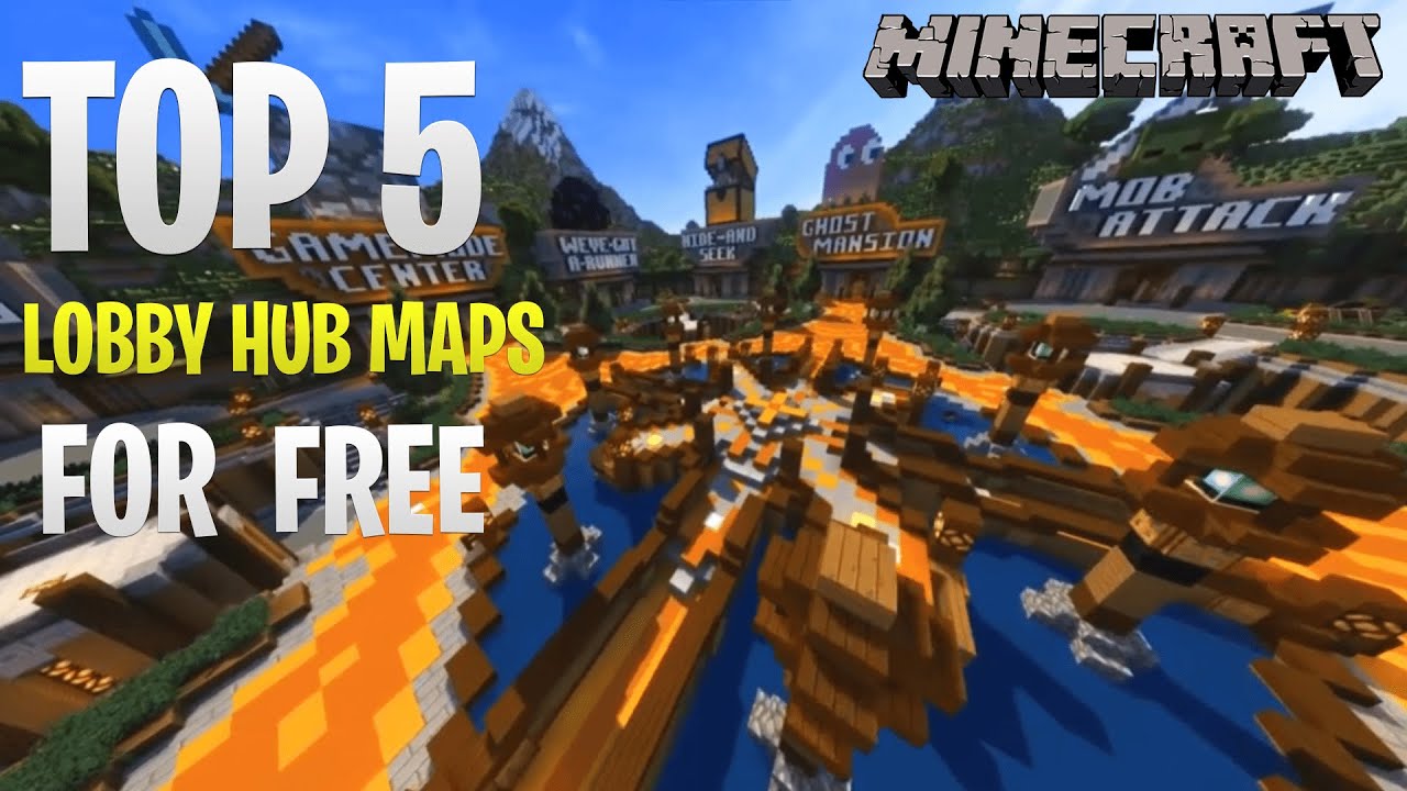 Top 5 Best Minecraft Server Spawn Lobby Hub Maps + Free Download 2023