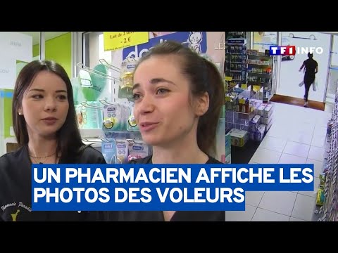 Un pharmacien affiche les photos des voleurs sur la vitrine de son commerce