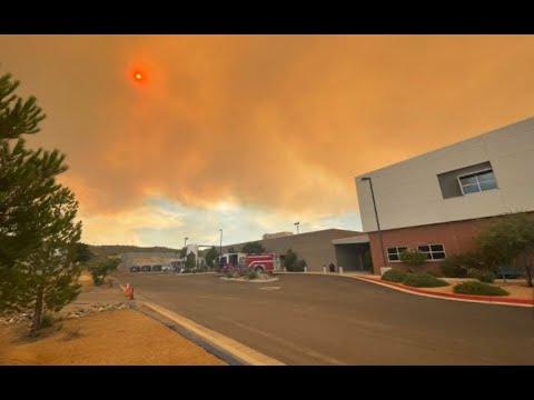Fire crews protect hospital in Globe