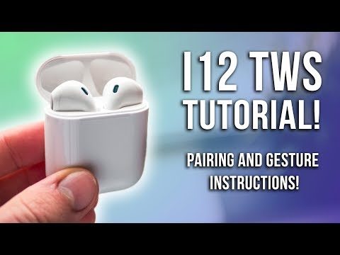 i12 TWS Pairing and Gestures guide! How to pair the i12 TWS Airpods!