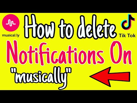 How to delete notifications on musically or Tik Tok